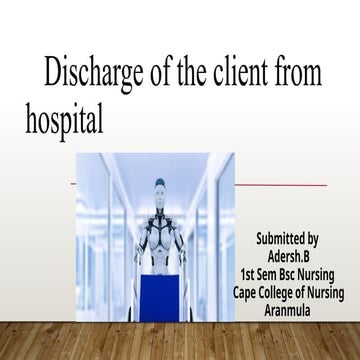 Discharge , referral and death summary | PPTX