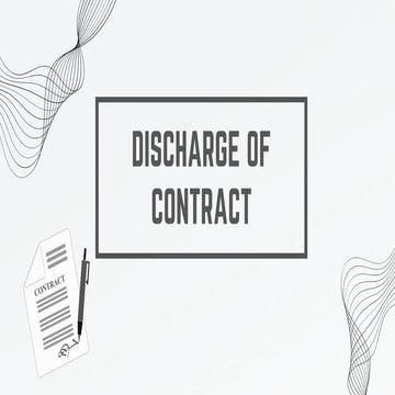 DISCHARGE OF CONTRACT.pdf.pdf bachelor of commerce | PDF