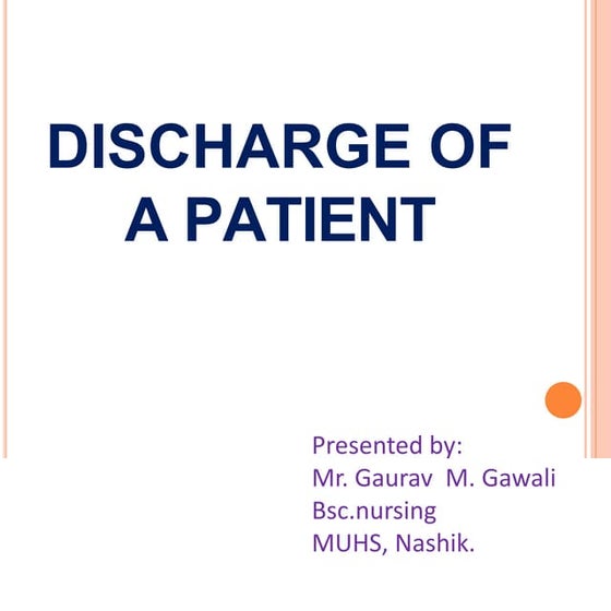 Patient Discharge Process in Corporate Hospital _ PPT | PPT