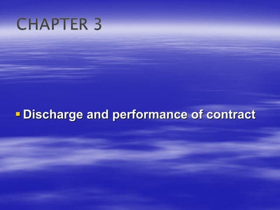 Discharge of Contract | PDF | Law