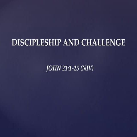 Discipleship and challenge by Mida Dalipe | PPTX