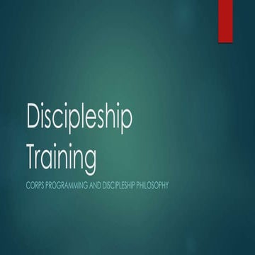 Discipleship Training | PPT