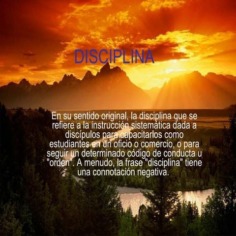La Disciplina | PPTX
