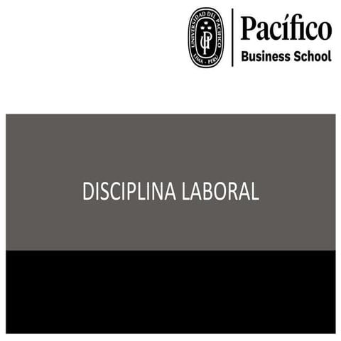 DISCIPLINA LABORAL | PPTX