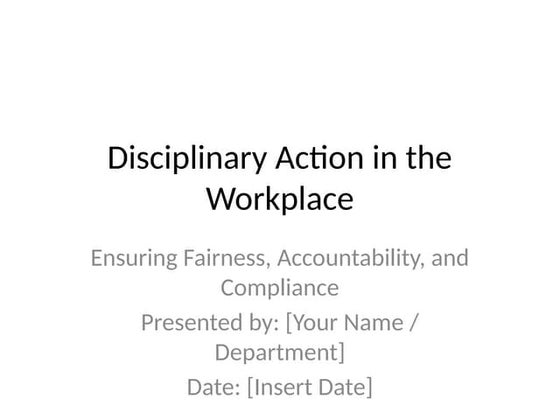 Disciplinary flowchart | DOCX