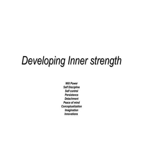 Will Power & Self Discipline | PPT