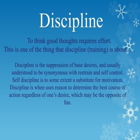 Discipline | PPTX