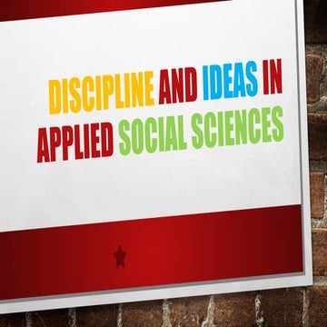 Discipline and ideas in applied social sciences.pptx