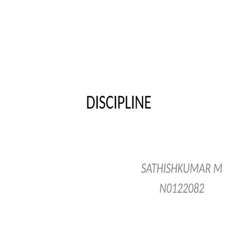 Discipline: Meaning, Characteristics, Importance and Role in Leadership ...