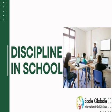 Discipline in school for the students .. | PDF