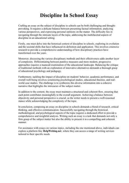 Student Behavior Essay. Virginia University of Lynchburg | PDF