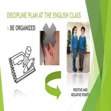 Discipline plan at the english class | PPTX
