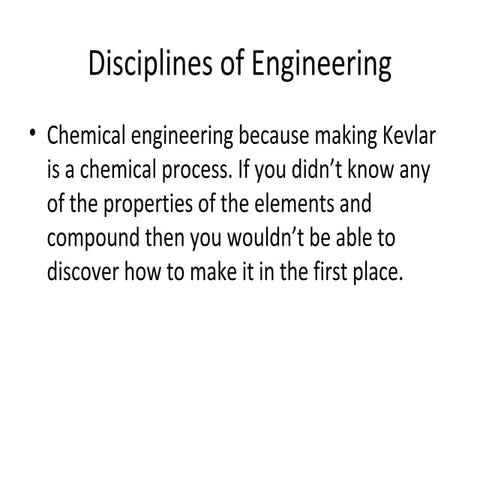 Disciplines of engineering | PPT