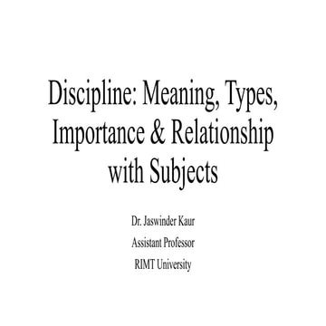 Discipline & Subjects.pptx