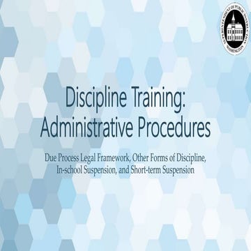 Discipline Training Administrative Procedures.pptx