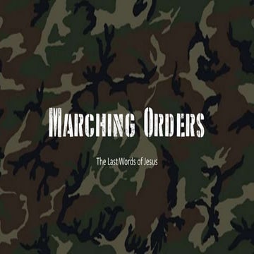 Discipleship's Design part 3 of Marching Orders | PPT