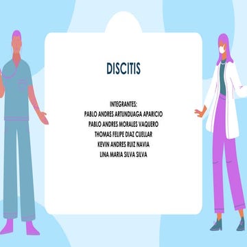 Enfermedad infecciosa del cordon medular o columna vertebral, Discitis ...