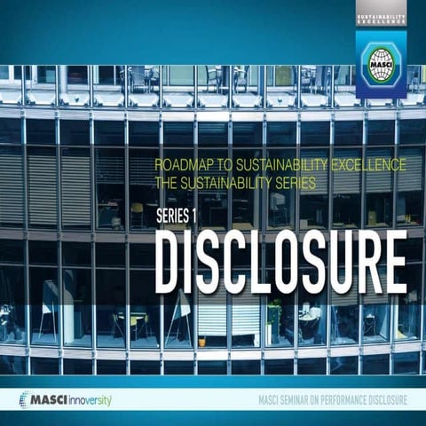 ROADMAP TO SUSTAINABILITY EXCELLENCE : THE SUSTAINABILITY SERIES ...