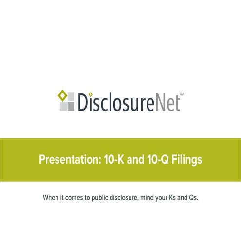 10-K and 10-Q Filings | PDF
