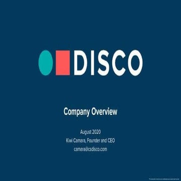 Disco Pitch Deck | PDF