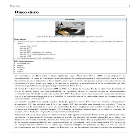 El disco duro y sus partes | PPTX