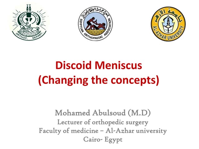 Discoid Meniscus | PPTX
