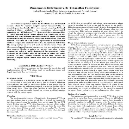Disconnected Distributed File System Pdf 