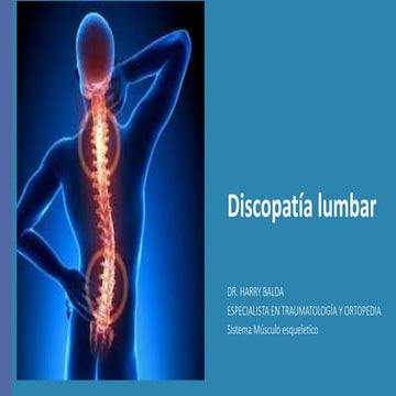 Discopatía lumbar Jueves.pptx