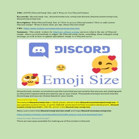 Discord emoji size