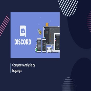 Discord company analysis | PDF | Computing | Technology & Computing