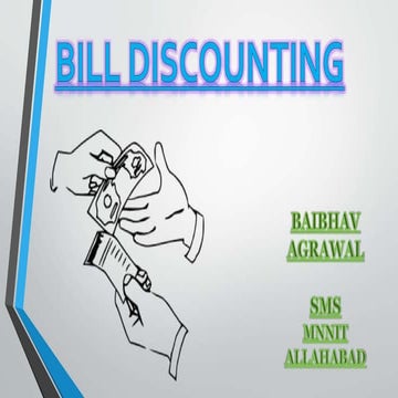 Discounting of Bills of Exchange | PPTX