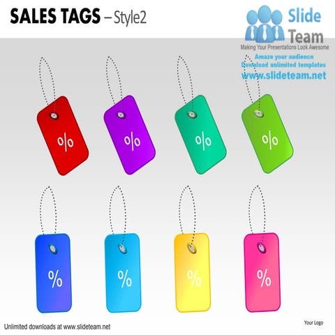 Discount sales tags power point clipart slides | PDF