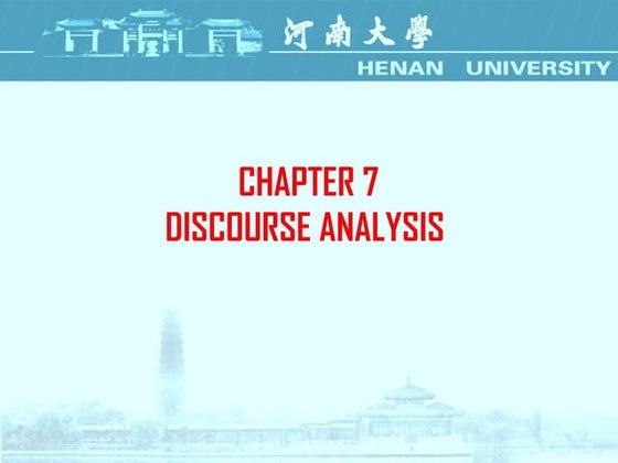 Discourse analysis and grammar | PPT