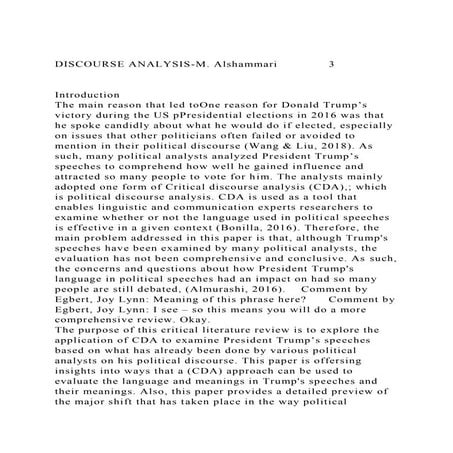 DISCOURSE ANALYSIS-M. Alshammari3IntroductionThe main re.docx
