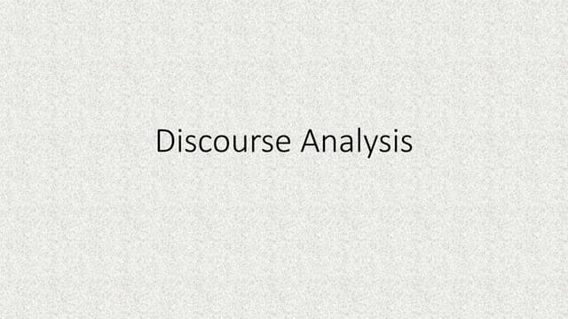 Discourse competence | PPTX