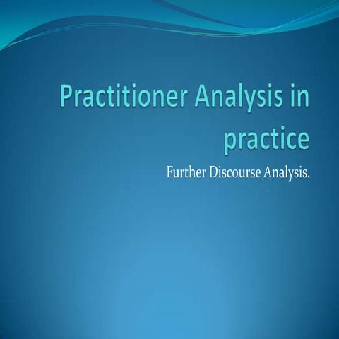 CIP Discourse analysis in practice | PPT