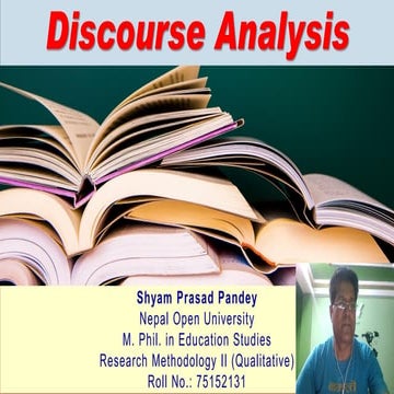 Discourse analysis shyam p. pandey | PPT