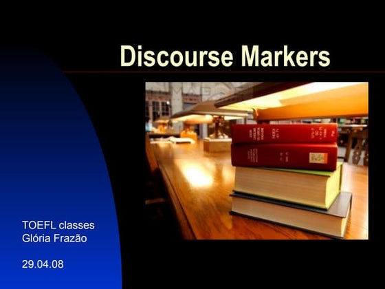 List of discourse markers | DOCX | Books and Literature