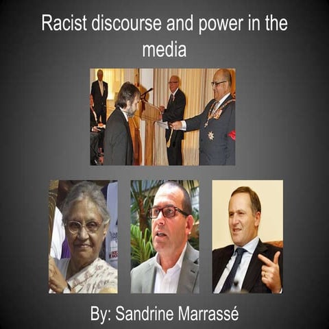 Racist discourse and power in the media | PPTX