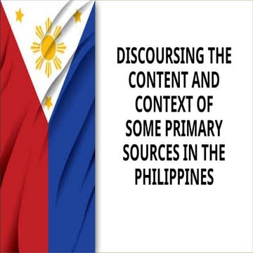 DISCOURSING THE CONTENT AND CONTEXT OF SOME PRIMARY.pptx