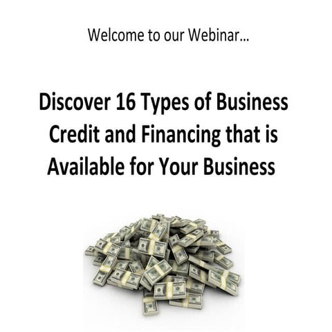 Discover 16 Types of Business Credit and Financing that is Available ...