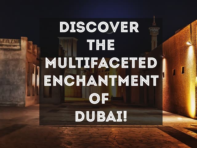 Dream Destination Dubai Travel presentation for Kids | PPTX