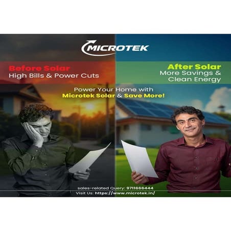 Microtek Solar Panel for Home – The Smart Way to Save and Shine | PDF