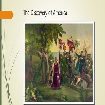 The Discovery of America | PPTX | North America Travel | Travel Locations