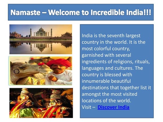 Top 10 tourist destinations in india | PPTX | Asia Travel | Travel ...