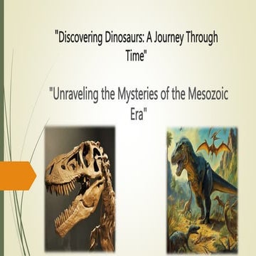 Discovering Dinosaurs PPt by Rohat Kumar Jr.pptx | Reptiles | Pets