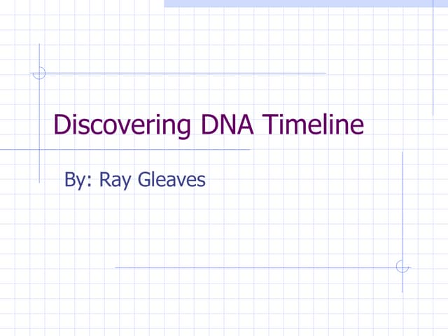 DNA History & Structure | PPT | Chemistry | Science