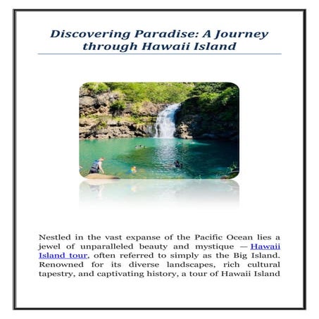 The Ultimate Travel Guide to Hawaii Island Hopping in 2024 | PDF