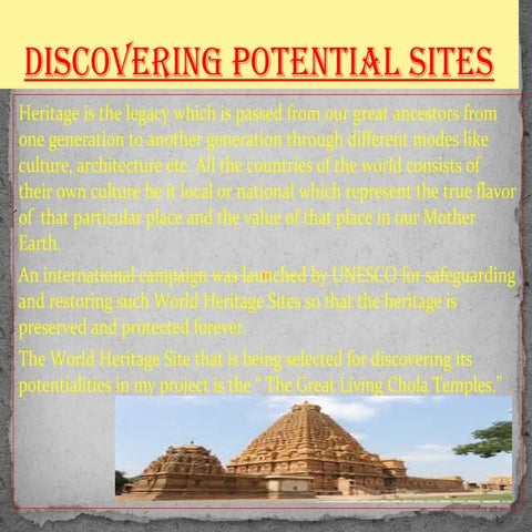 Discovering potential sites | PPT