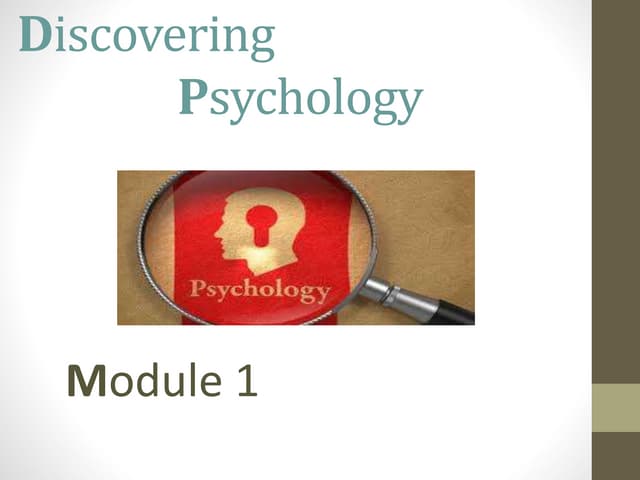 Discovering psychology | PPT Discovering psychology | PPT